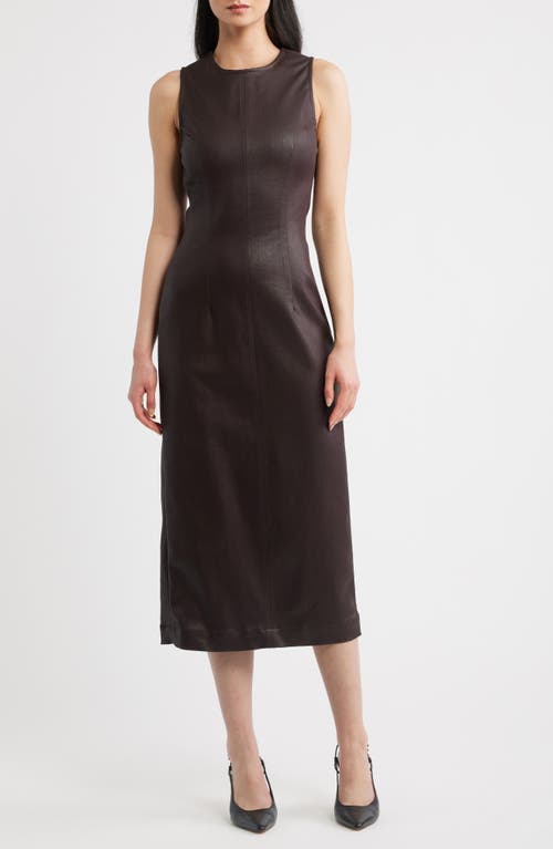 DL1961 DL1961 Esme Wax-Coated Denim Midi Dress